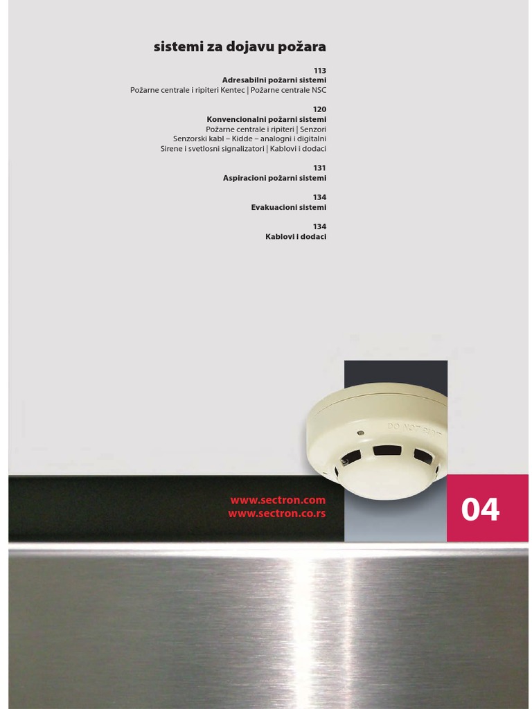 Sistemi Za Dojavu Pozara | PDF