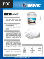 Ficha Tecnica Impermeabilizante IMPAC 5000 Fibratado. | PDF | Cemento | El plastico