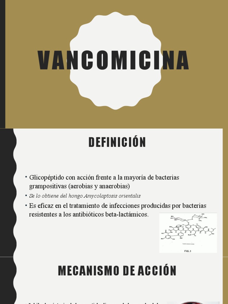 Vancomicina | PDF | Antibióticos | Medicina CLINICA