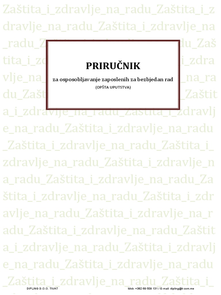 Prirucnik ZZNR - Za Zaposlene v.3.1 | PDF