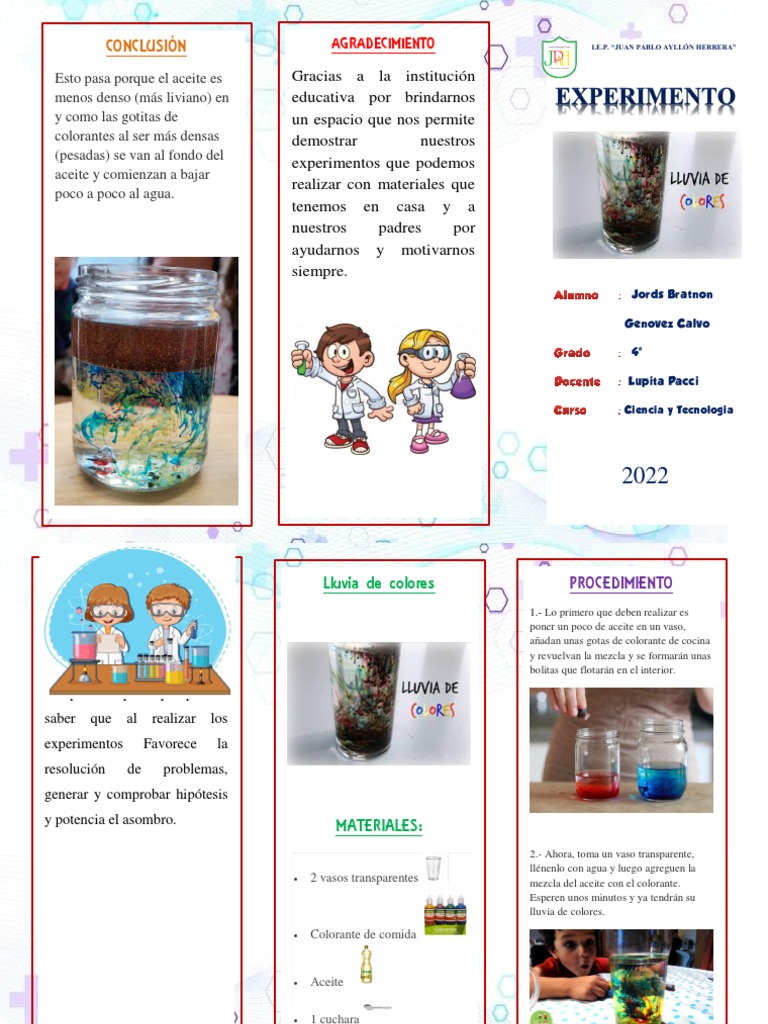 Experimentos para Niños | PDF