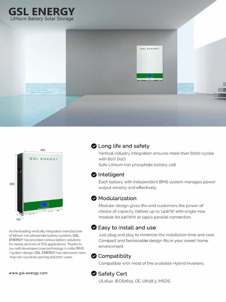 GSL Power Wall | PDF