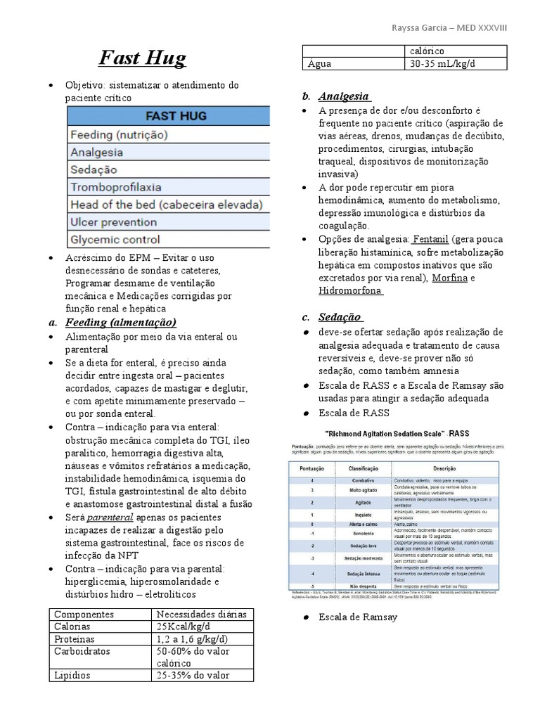 Fast Hug | PDF | Midazolam | Medicina Clínica