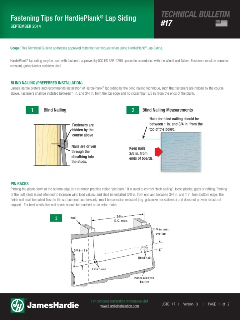 17 Fastening Tips For Hardieplank Lap Siding | PDF | Stainless Steel ...
