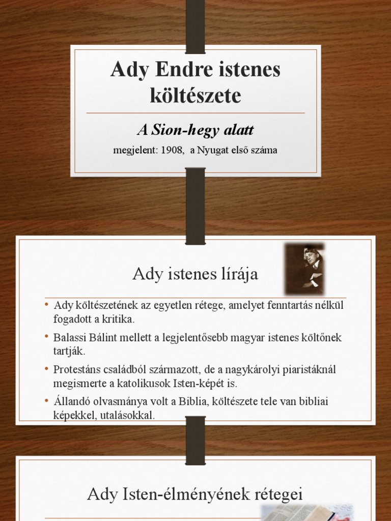 Ady Endre Istenes Költészete | PDF