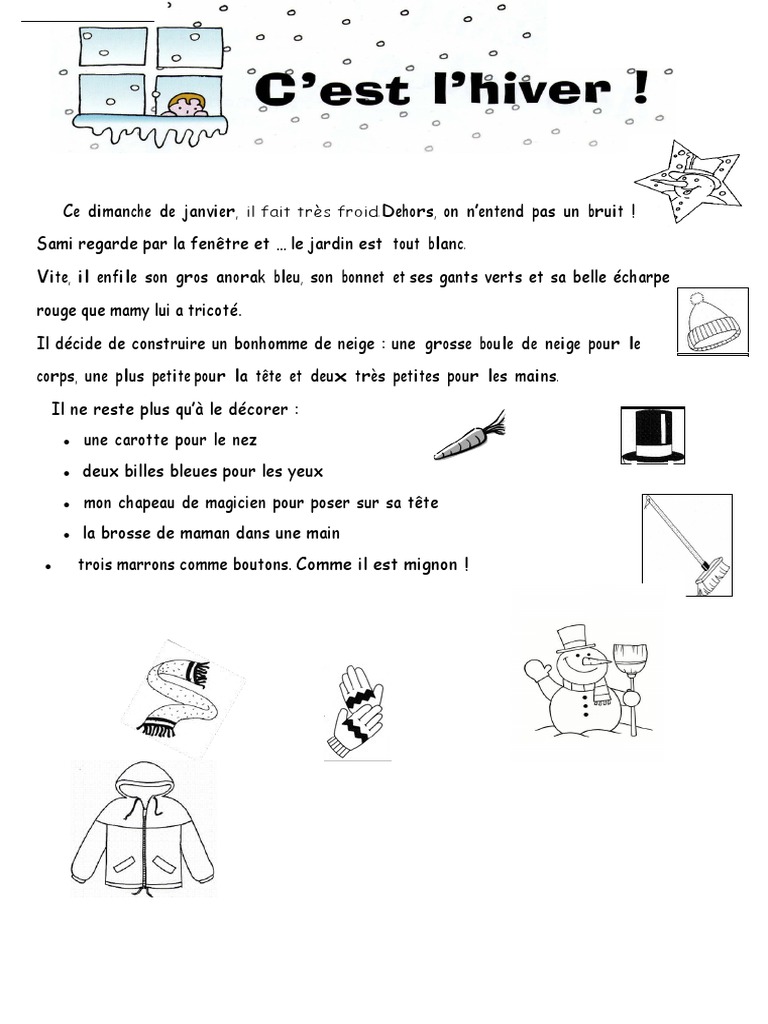 17 01 10lect Comprehension C Est L Hiver 2 | PDF