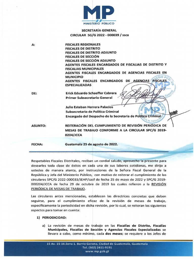 Circular 39-2022 | PDF