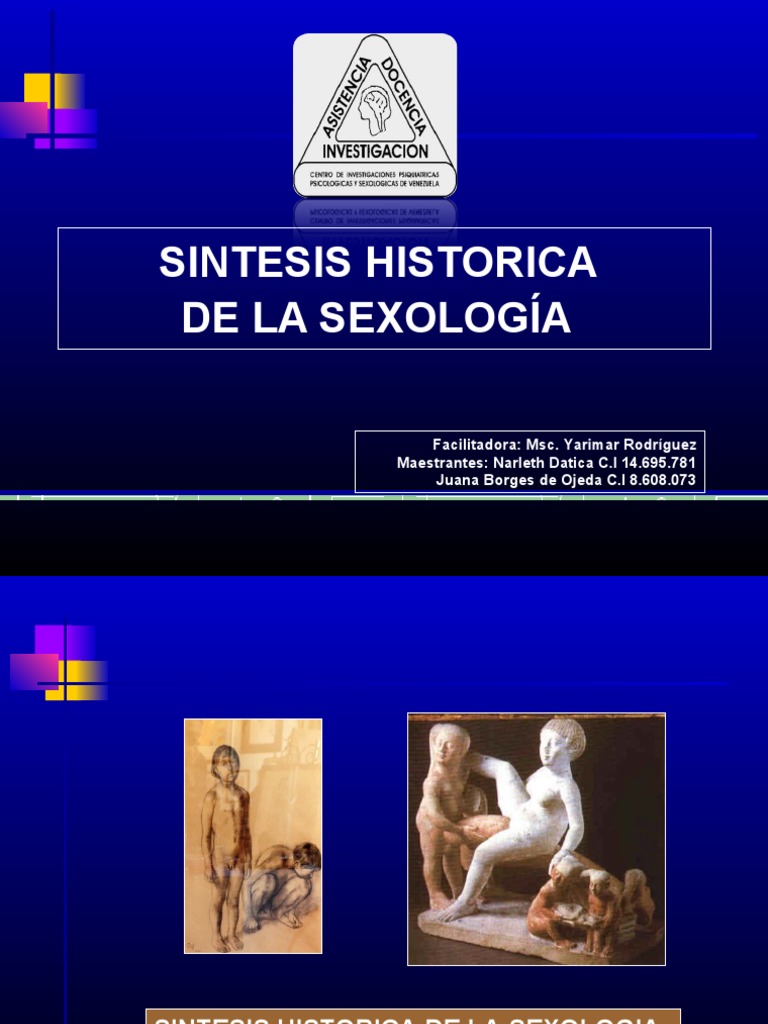 Historia De La Sexologia Pdf Sexología La Sexualidad Humana