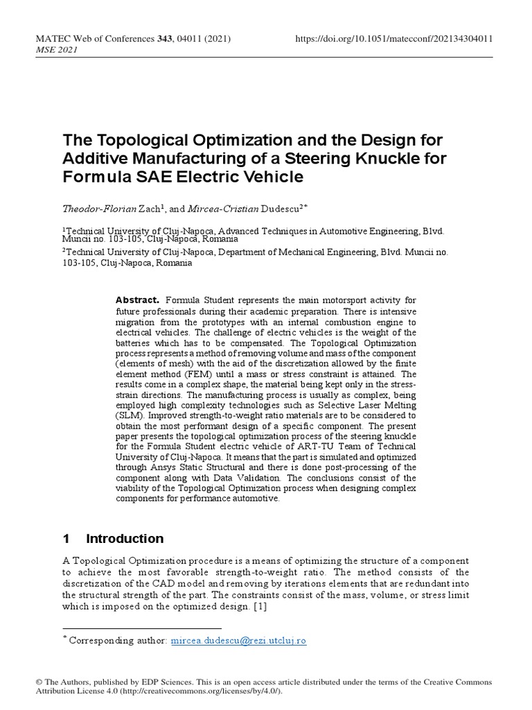 002-Steering Knuckle Made With TO AM Metal | PDF | Strength Of ...
