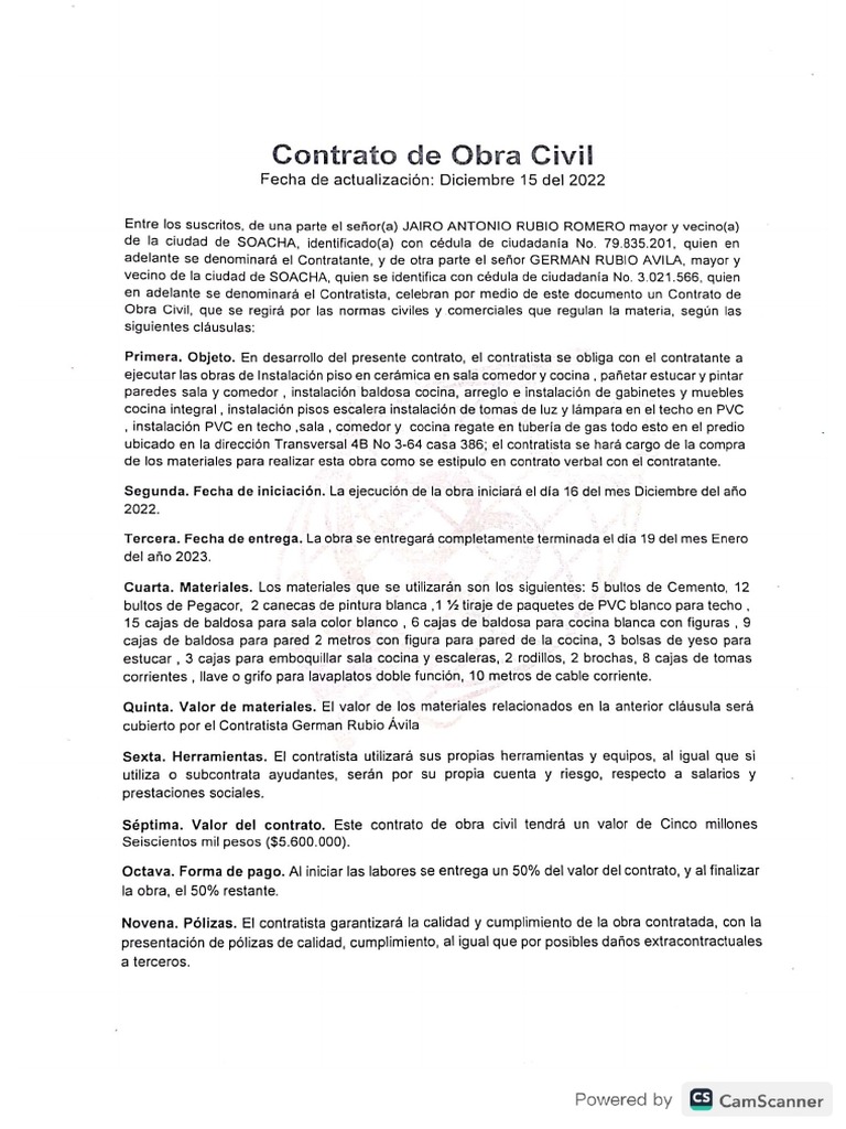 Contrato Civil | PDF