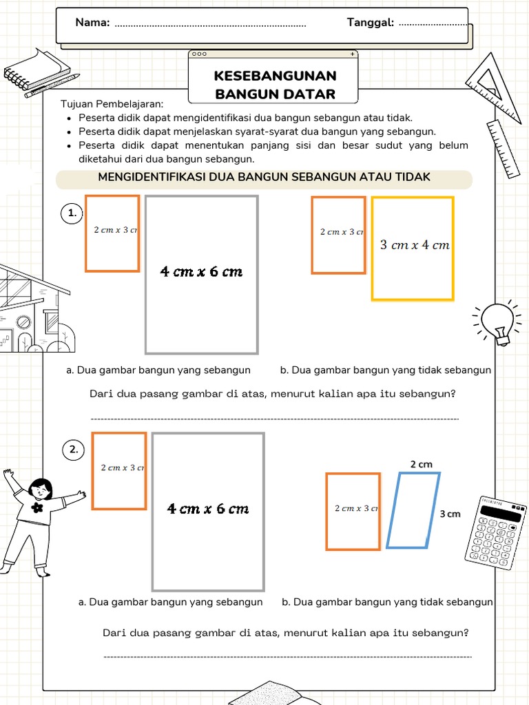 (16 Kali) LKPD Kesebangunan | PDF