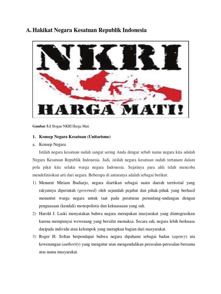 Hakikat dan Karakteristik NKRI | PDF | Politik