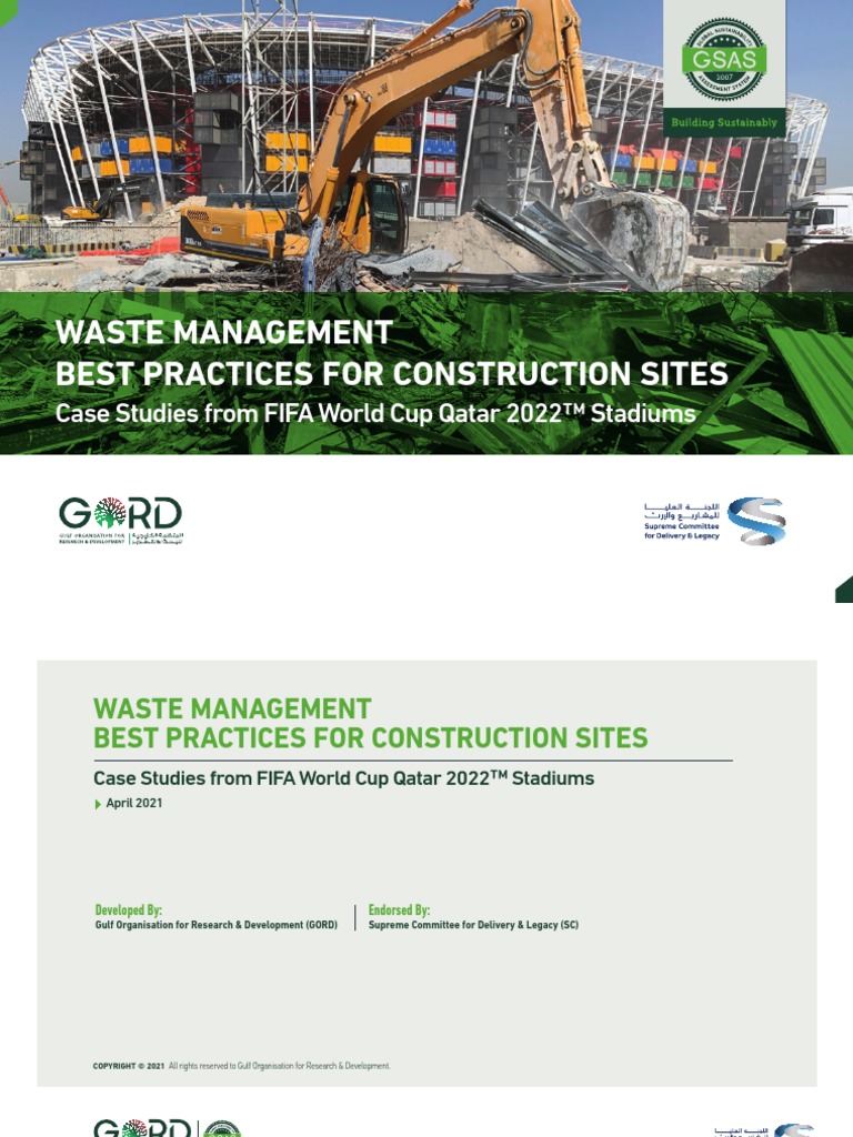 Fifa World Cup 2022 Construction Site Waste Management Report | PDF ...