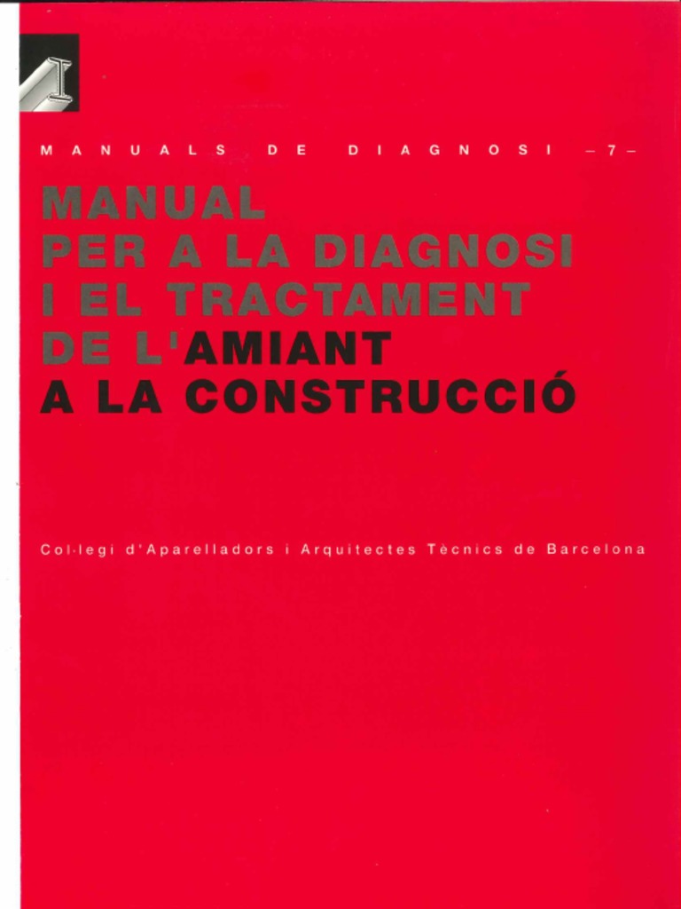Manual Per A La Diagnosi I El Tractament de L'amiant A La Construcció | PDF