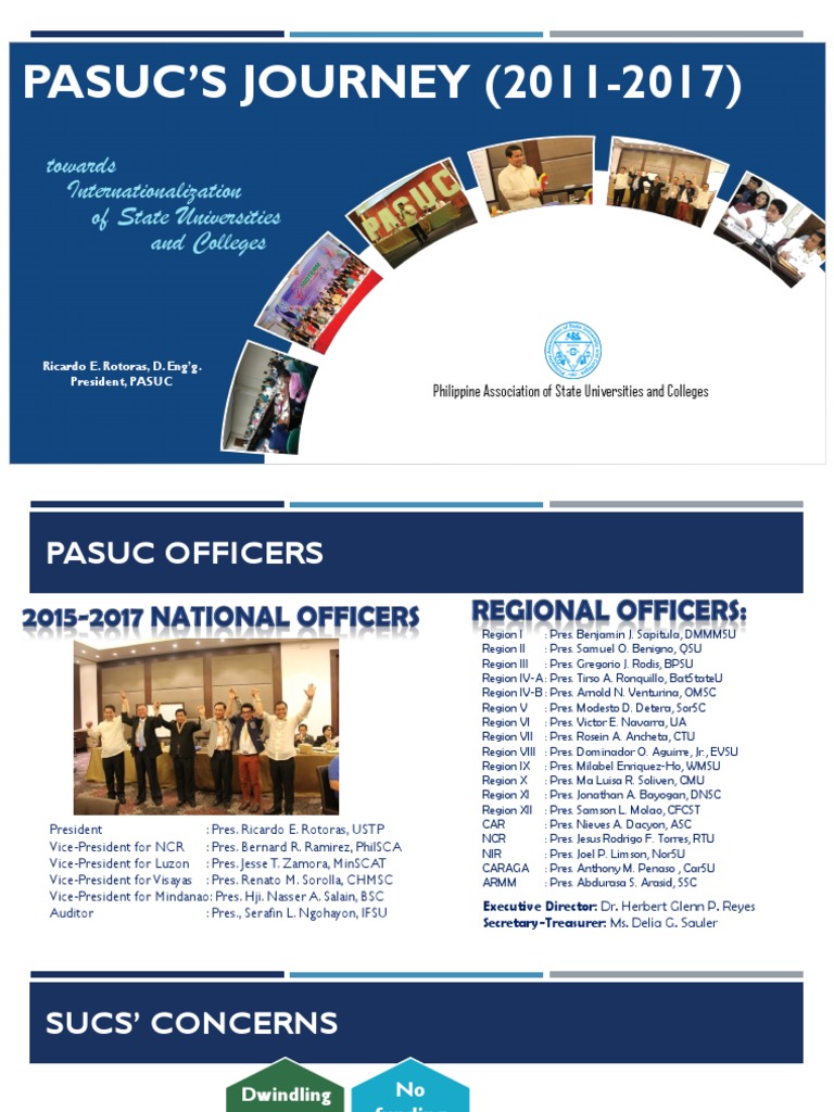 PASUC Internationalization Efforts 2011-2017 | PDF | Philippines