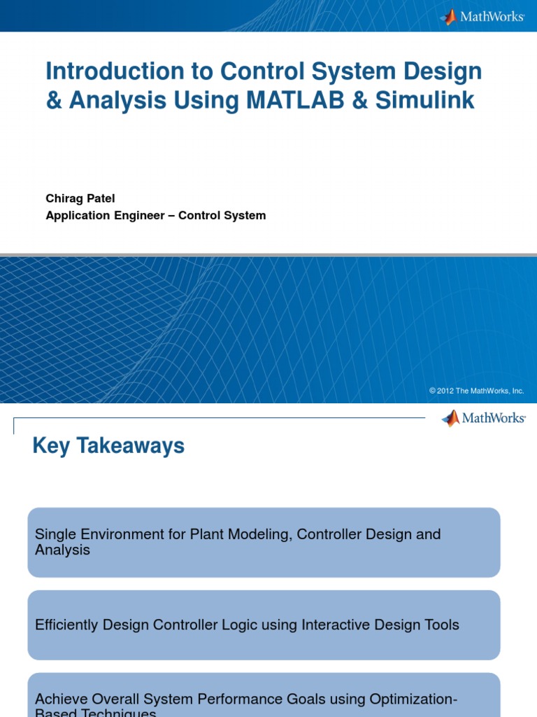 Introduction To Control Systems Design and Analysis Using Matlab and ...