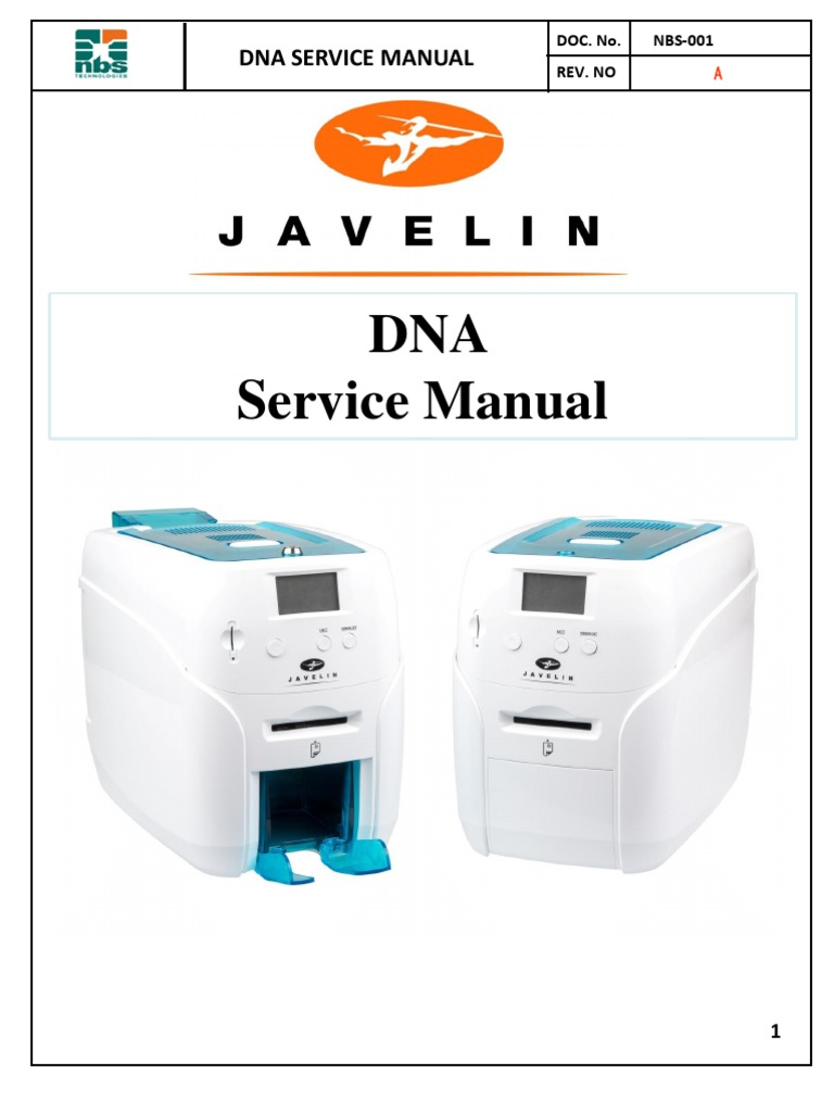 Javelin DNA Service Manual 2016 | PDF | Printer (Computing) | Gear
