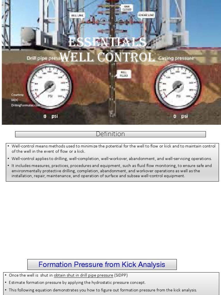 Essentials Well | PDF | Casing (Borehole) | Pressure
