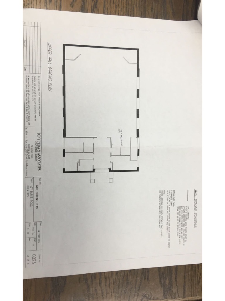 GI - Wall Bracing Plan | PDF