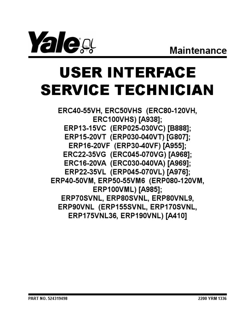 User Interface Service Technician: Maintenance | PDF | Menu (Computing) | Brake