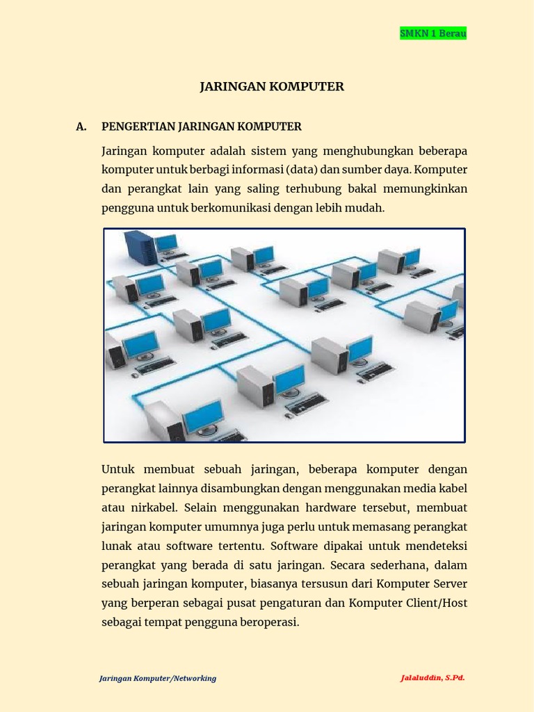 Pengantar Jaringan Komputer Kelas 7 | PDF