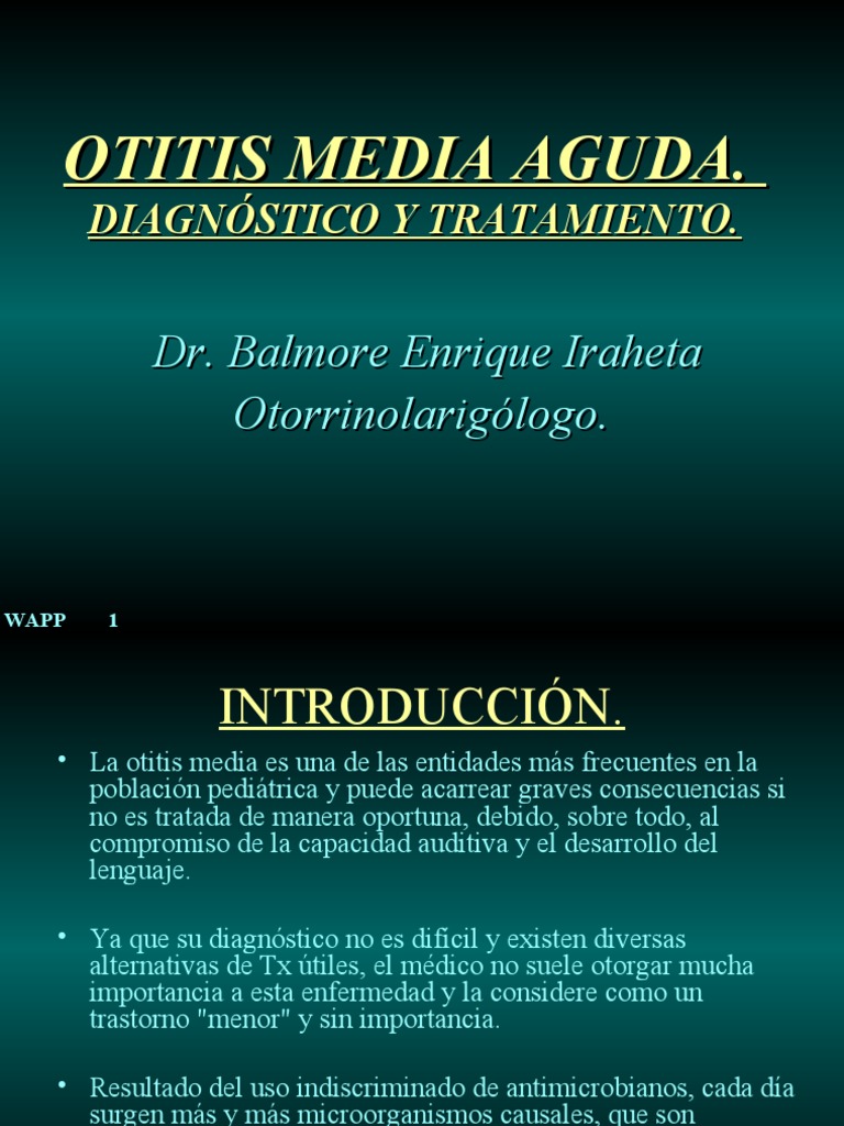 Otitis Media Aguda | PDF | Oído | Enfermedades y trastornos