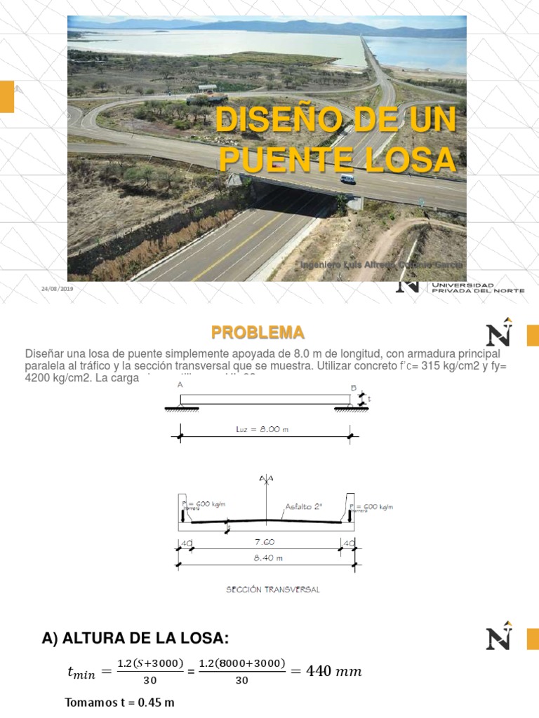 Cap 03 Diseño De Un Puente Losa Descargar Gratis Pdf Ingeniero