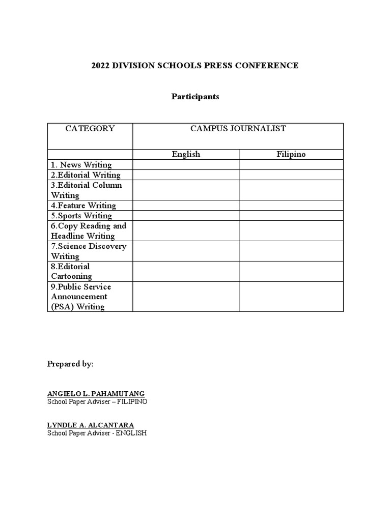 Dspc Campus Journalist Pdf