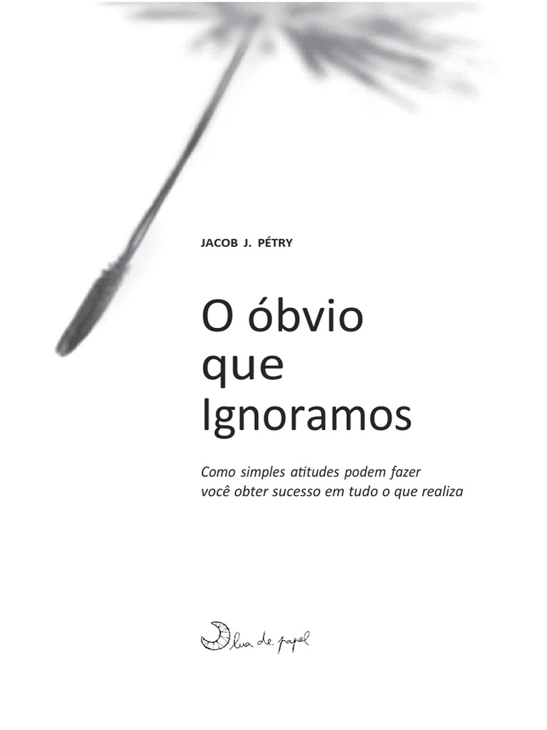 Jacob J Petry o Obvio Que Ignoramos | PDF | Barack Obama | Gramática