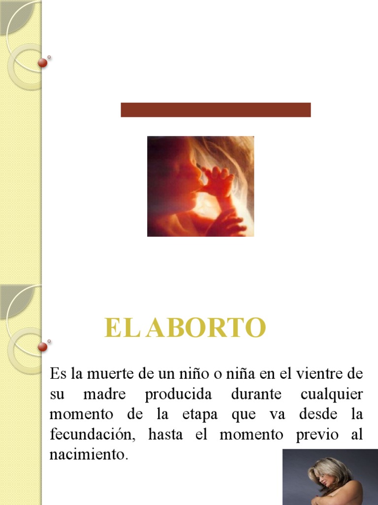 Diapositivas Del Aborto | PDF | Aborto | El embarazo
