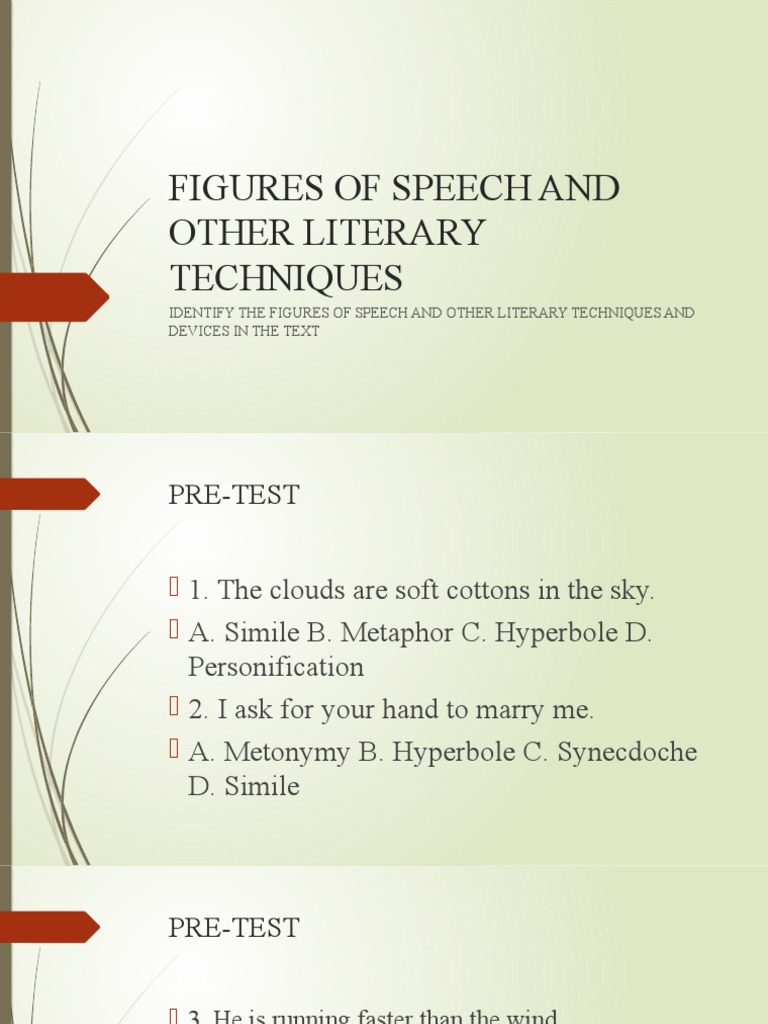 Figures of Speech and Other Literary Techniques | PDF | Romeo And ...