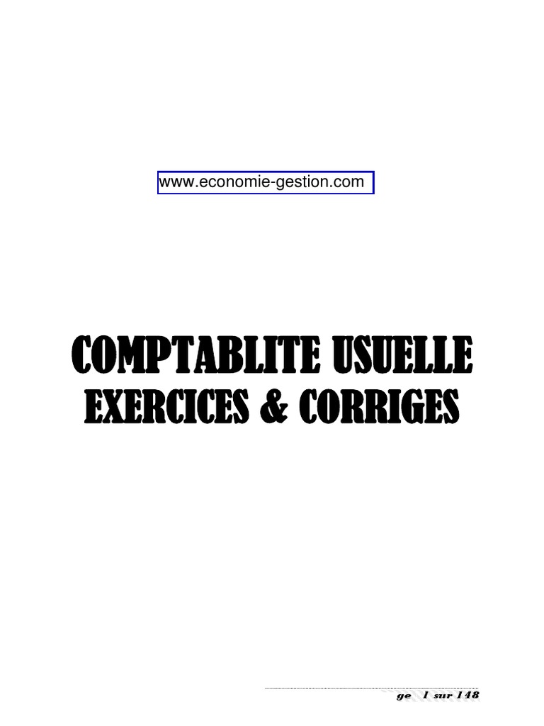 80 Exercices de Comptabilité Avec Corrigés Détaillés PDF | PDF | Bilan ...