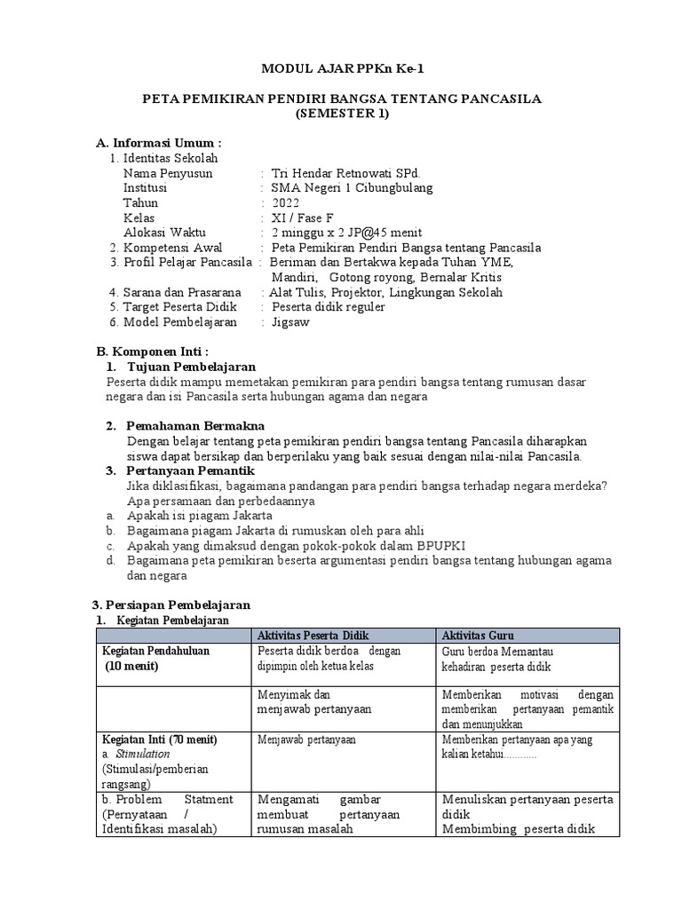 Modul Ppkn Klas Xi Pdf