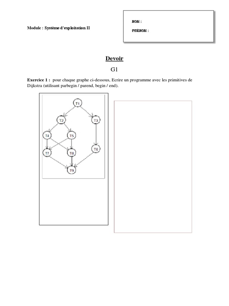 Devoir 1 | PDF | Ordinateurs