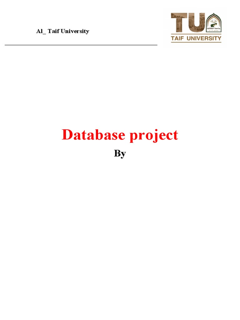 Al Taif University Database Project | PDF