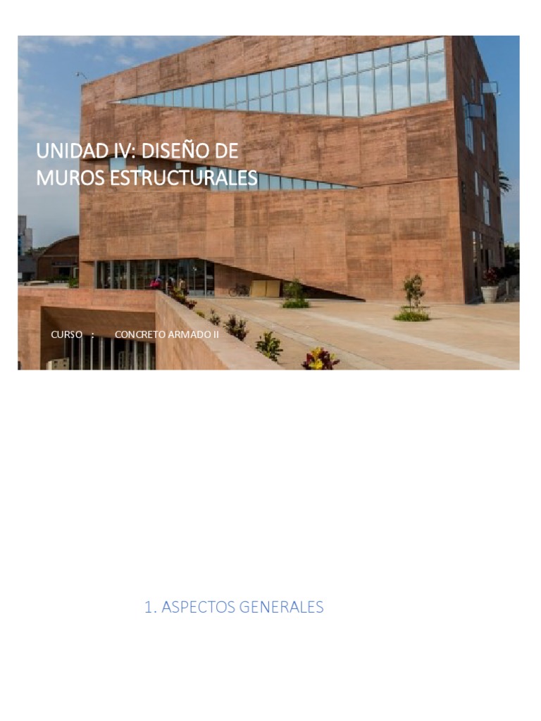 Diseño de muros estructurales de concreto armado | PDF | Hormigón | Pandeo