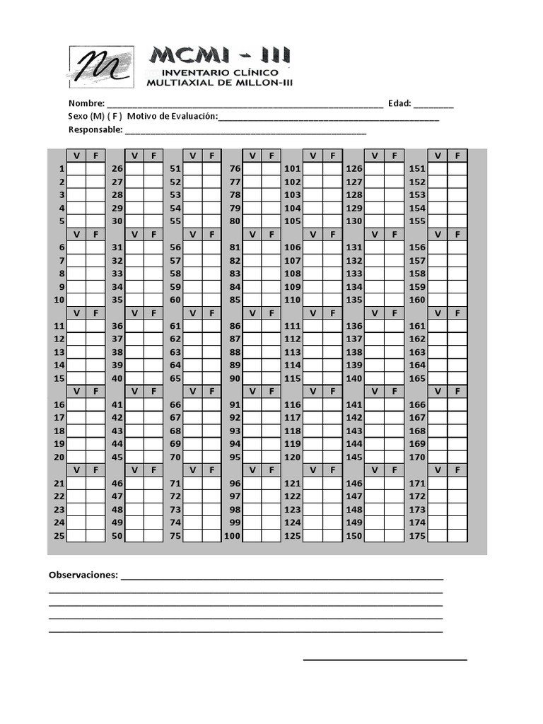 Hoja de Respuestas Millon Iii | PDF