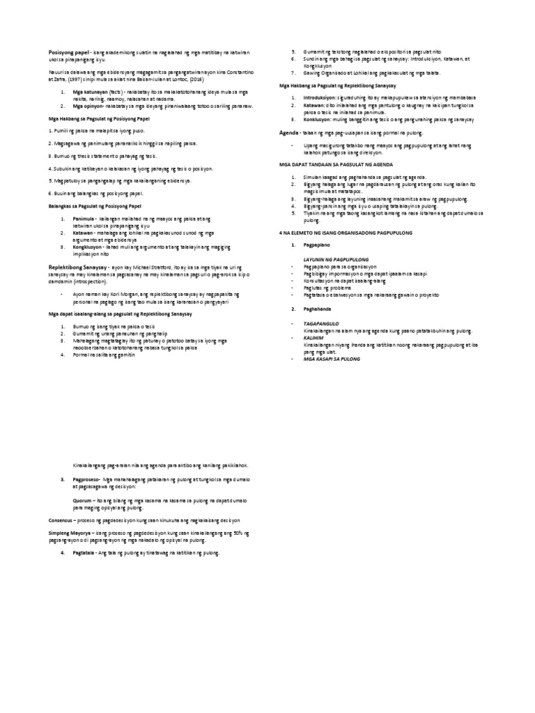 Reviewer FPL Summative | PDF