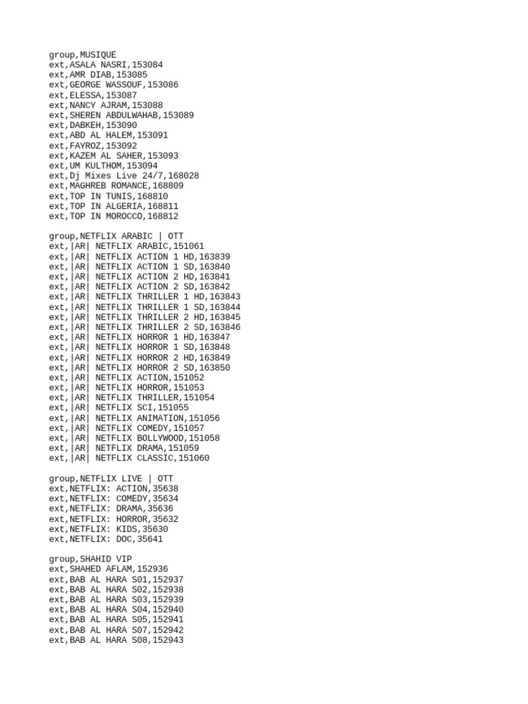 Liste Chaines Xtreme Iptv | PDF | Media Formats | Mass Media