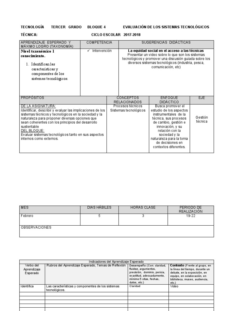 TEC. 3o. BLOQUE 4 Final | Descargar gratis PDF | Evaluación | Aprendizaje TEC. 3o. BLOQUE 4 Final | Descargar gratis PDF | Evaluación | Aprendizaje