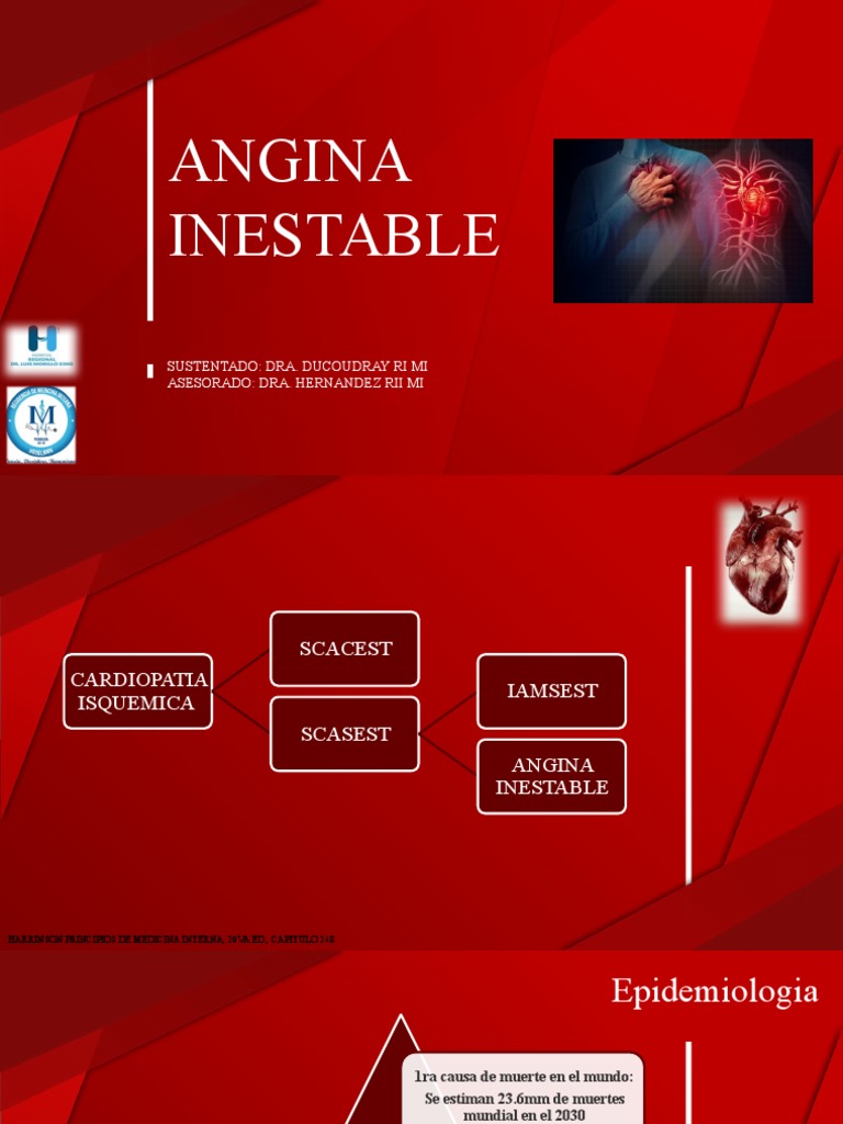 Angina Inestable | PDF | Isquemia | Enfermedades y trastornos humanos