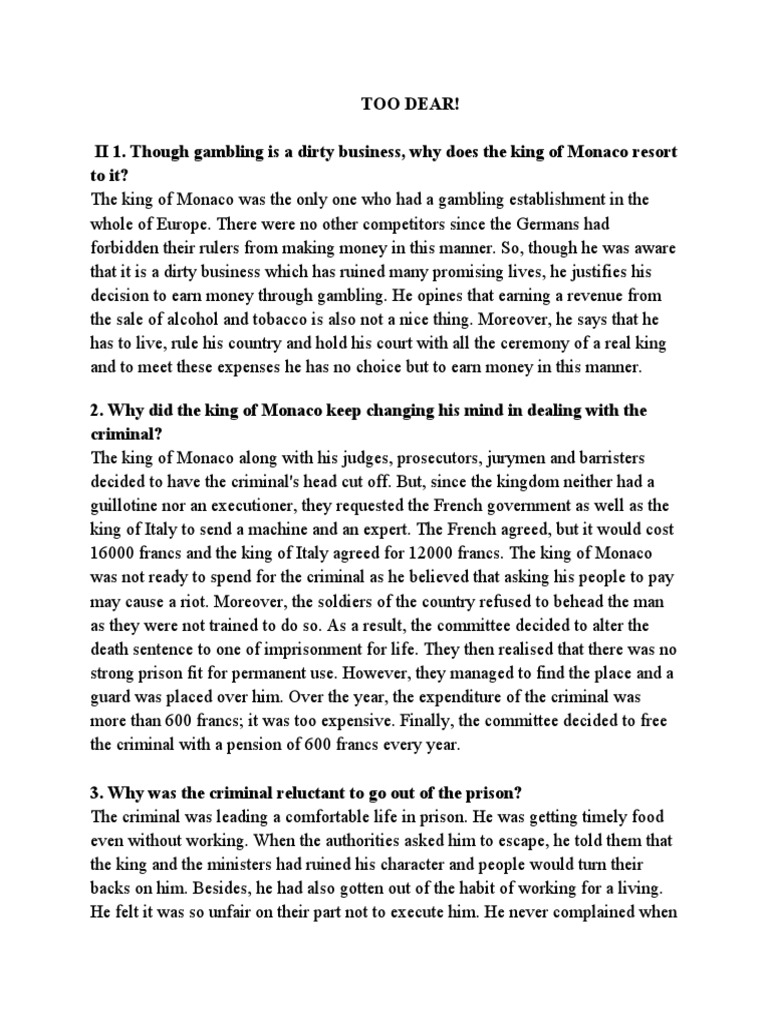 02 Too Dear - Edited | PDF | Crime & Violence | Crimes