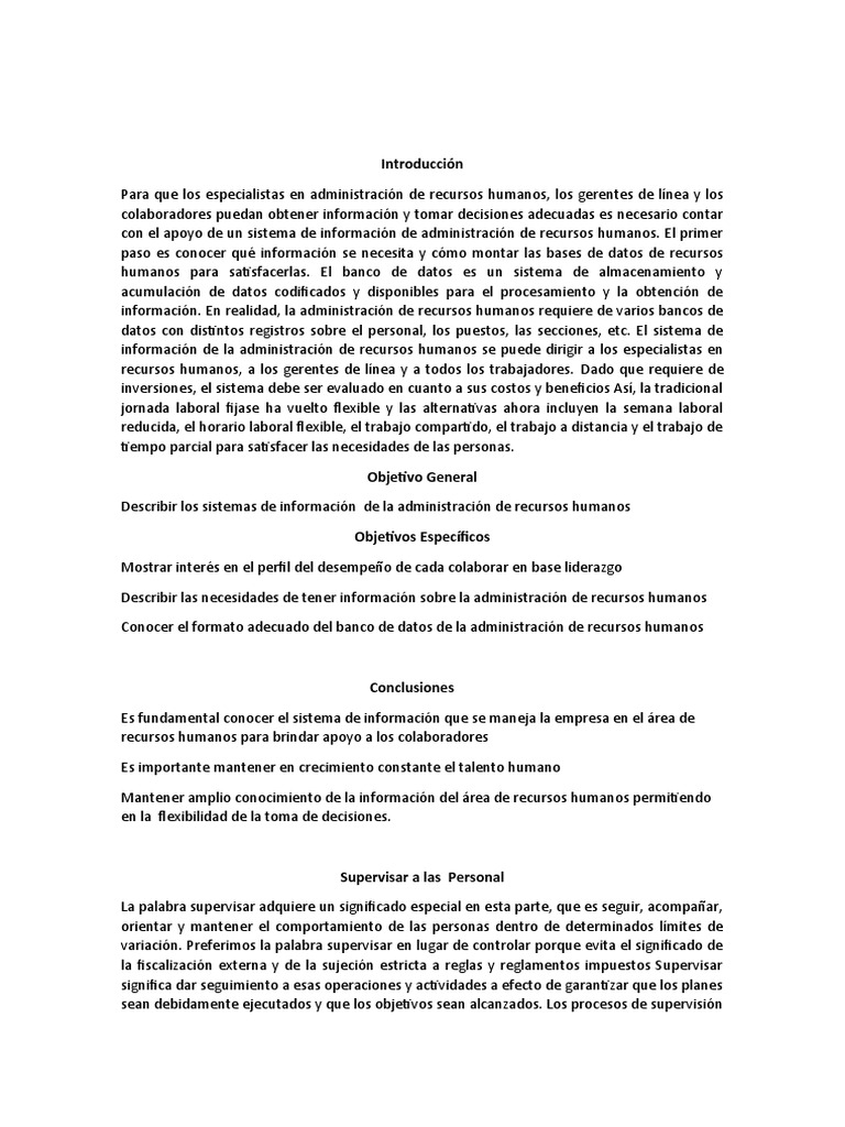 Introduccion, Objetivos, Marco Teorico, Concluciones | PDF | Gestión de ... Introduccion, Objetivos, Marco Teorico, Concluciones | PDF | Gestión de ...