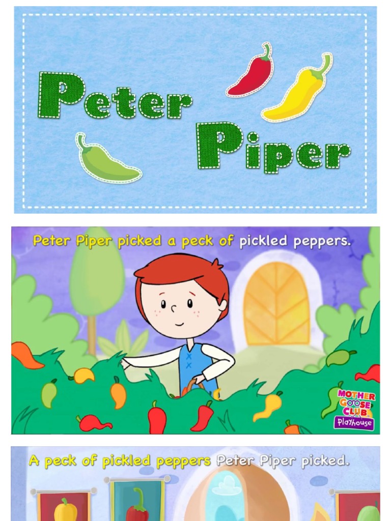 Peter Piper - Tongue Twister | PDF