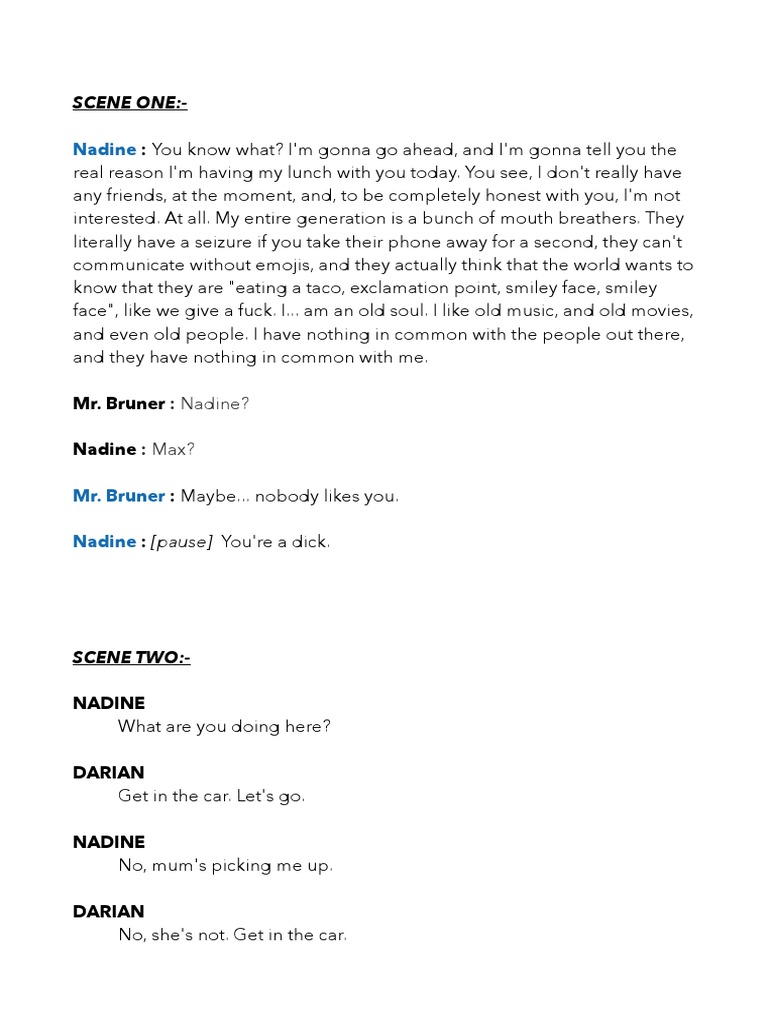 Edge of Seventeen - Scenes | PDF
