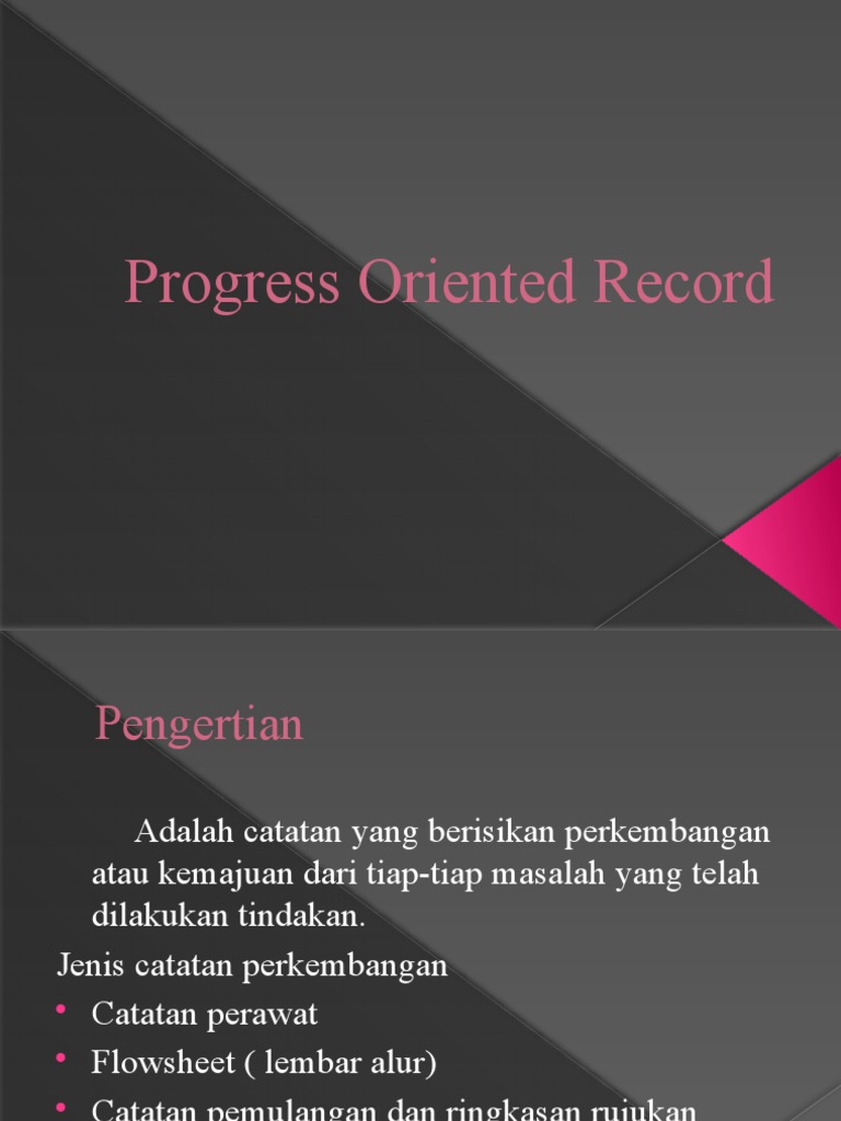 6 Progress Oriented Record | PDF