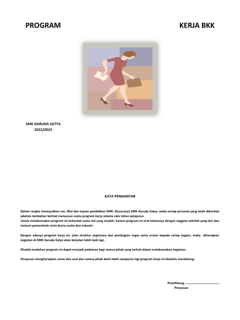 Program Kerja BKK | PDF