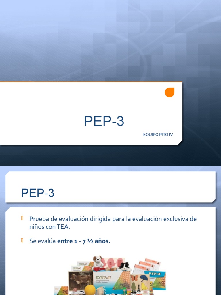Pep 3 | PDF | Espectro autista | Conceptos psicologicos