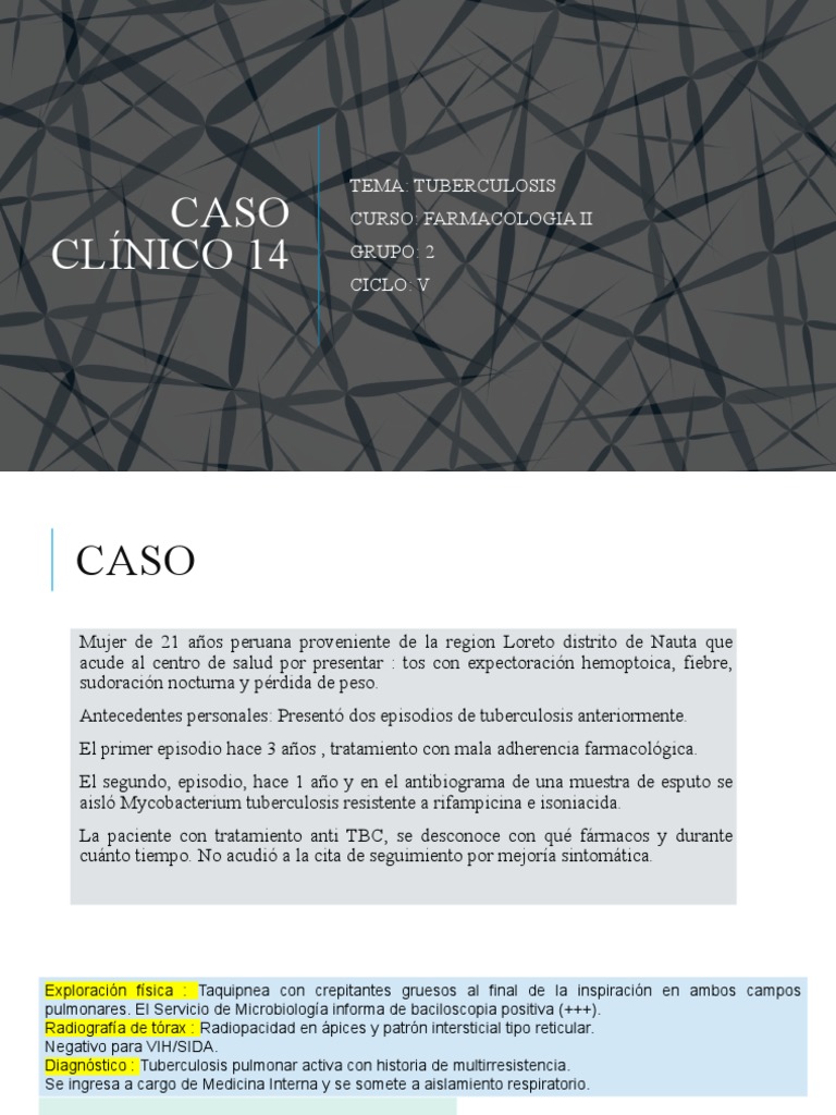 Caso Clínico 14 TBC | PDF | Tuberculosis | Medicina