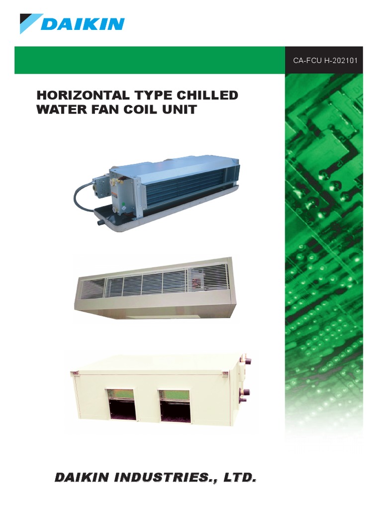 Catalogue - FCU Daikin | PDF | Air Conditioning | Electric Motor